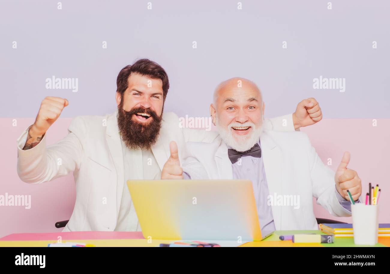 Pensioner work happy team hi-res stock photography and images - Alamy