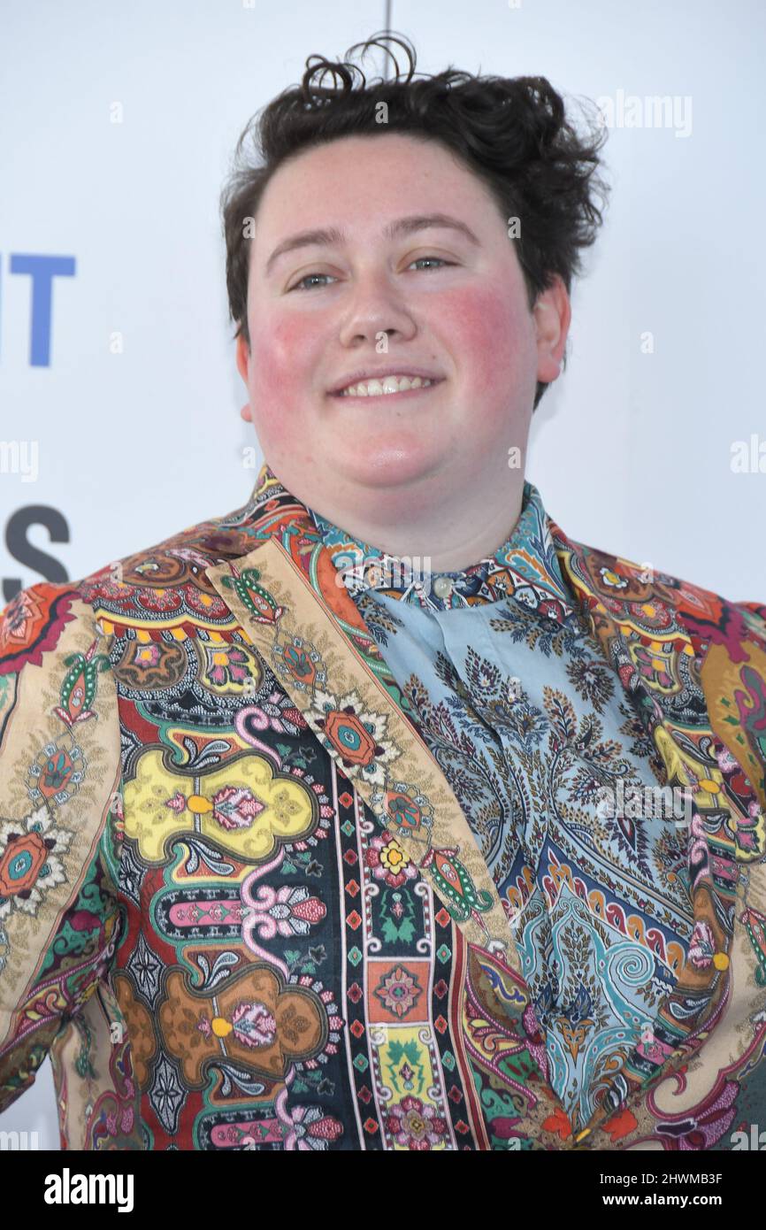 Katie Schiller arrives at the 2022 Film Independent Spirit Awards held ...