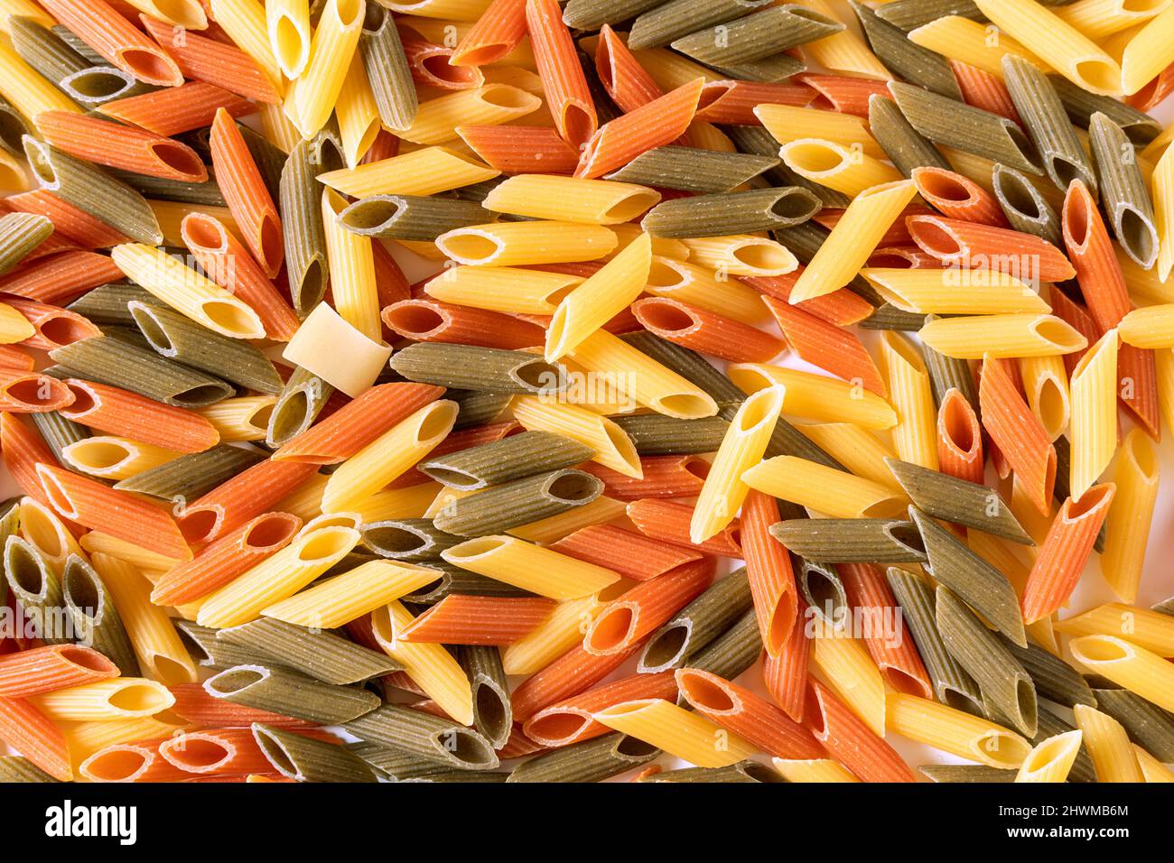 Raw Pasta, spaghetti background flat lay Stock Photo - Alamy