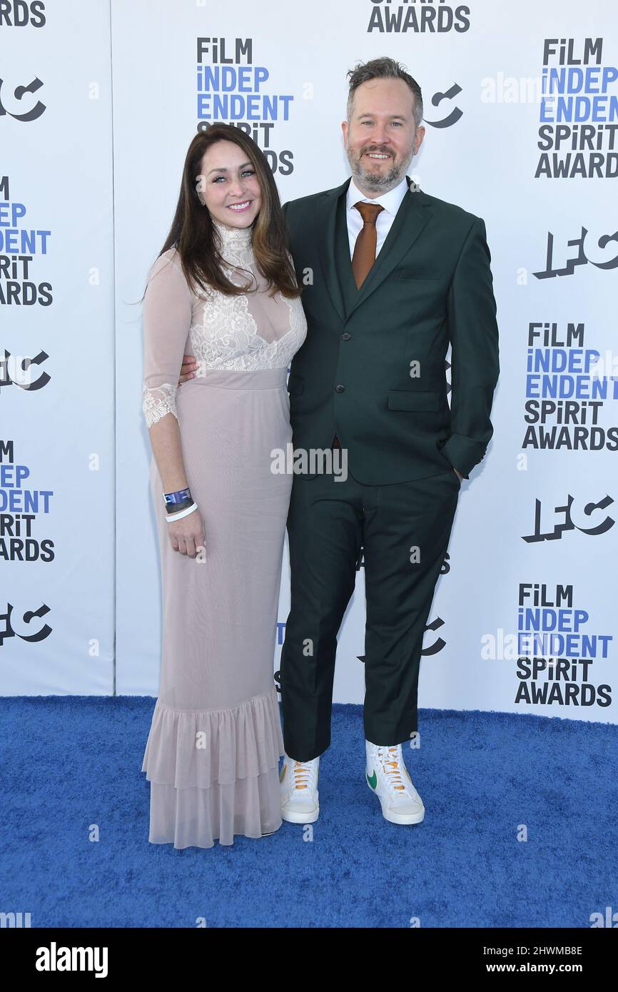 Guest and Thomas Mahoney arrive at the 2022 Film Independent Spirit ...