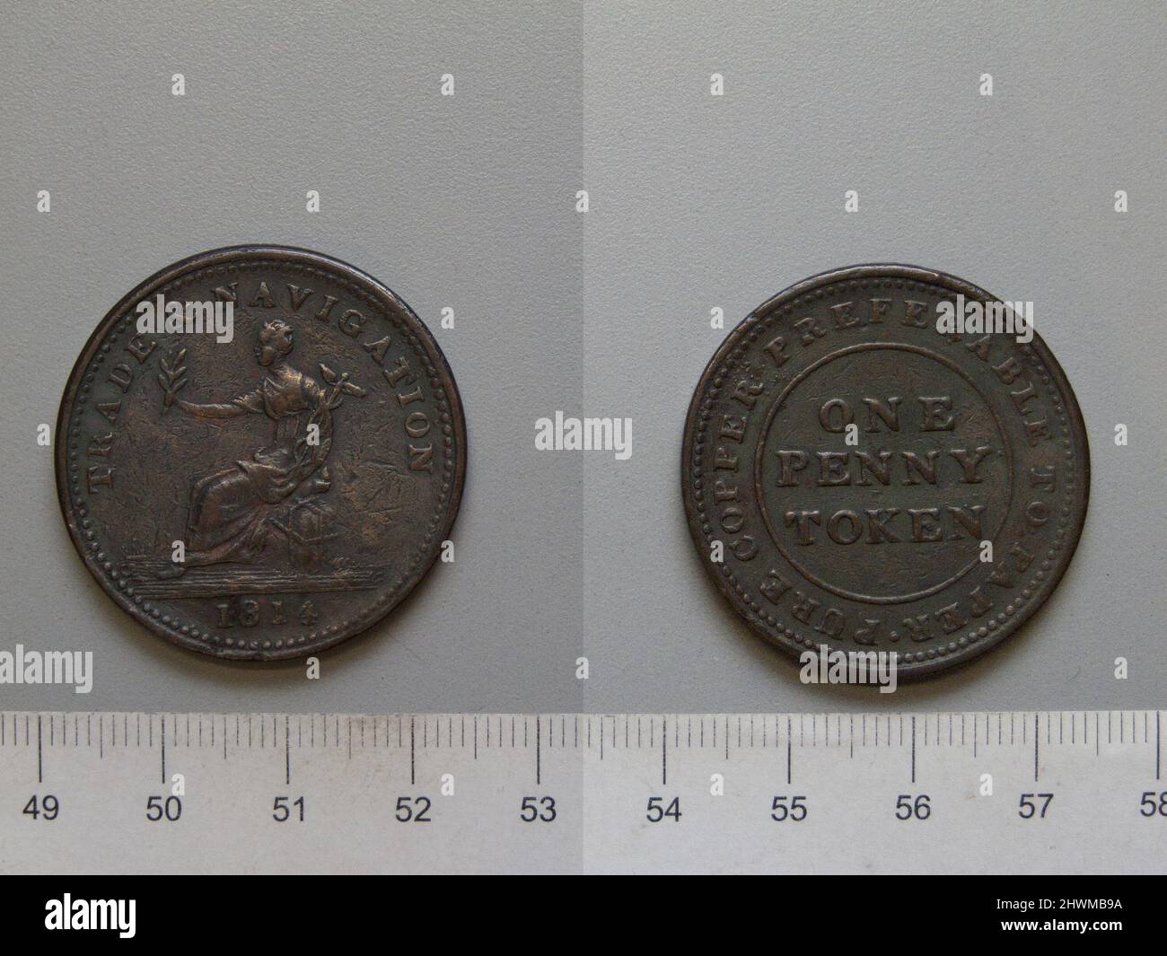 “Trade and Navigation” Token from Nova Scotia. Mint: Birmingham Mint ...
