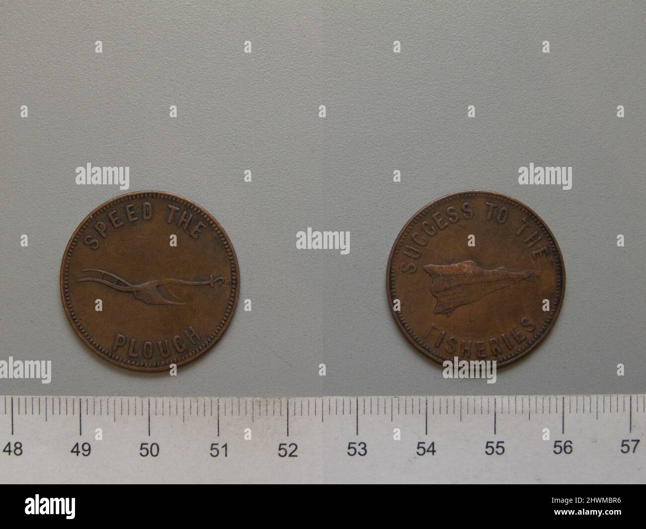Token of “Speed the Plough” from Prince Edward Island. Mint: Birmingham ...