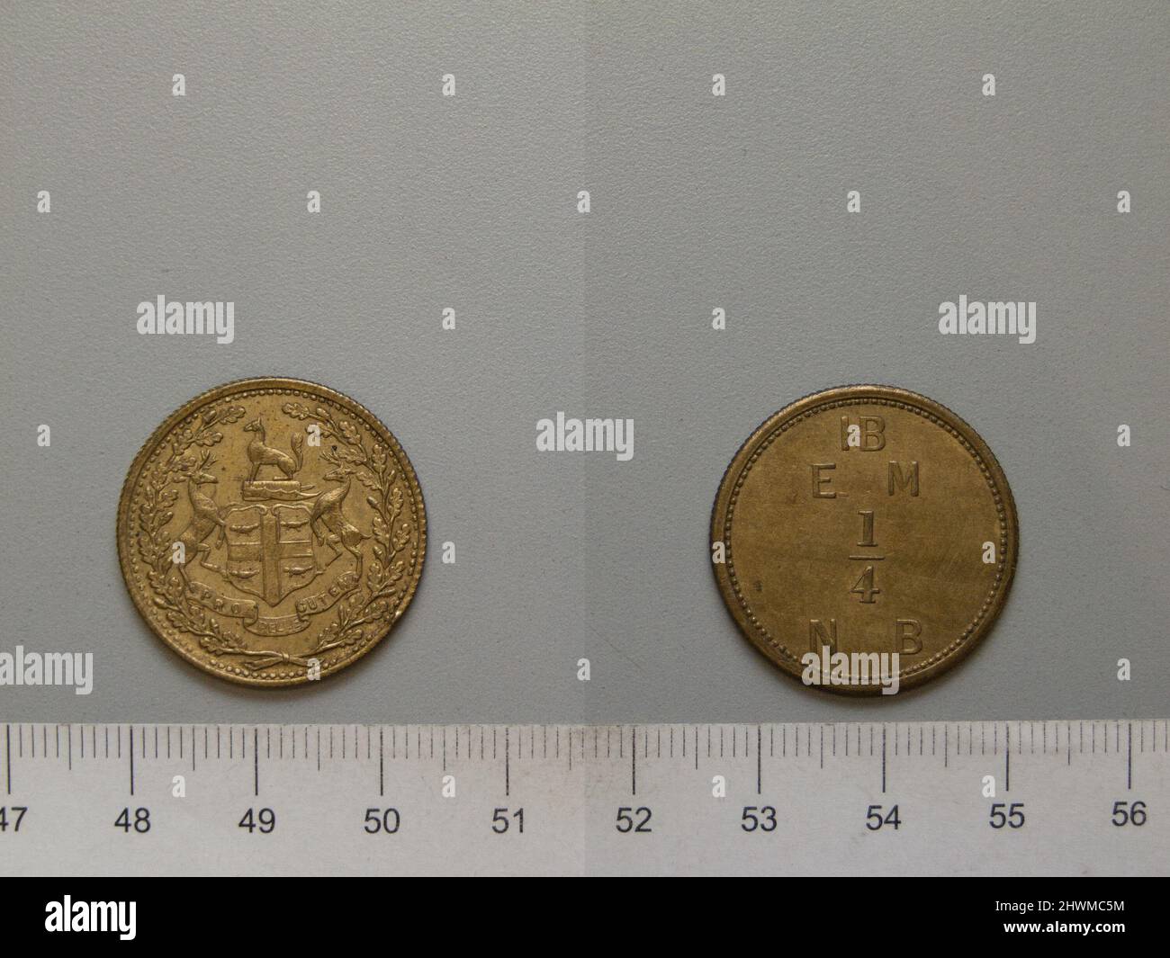 Token of Fur Trade. Artist: Unknown Stock Photo - Alamy