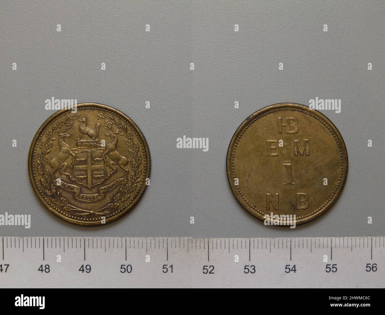 Token of Fur Trade. Artist: Unknown Stock Photo - Alamy