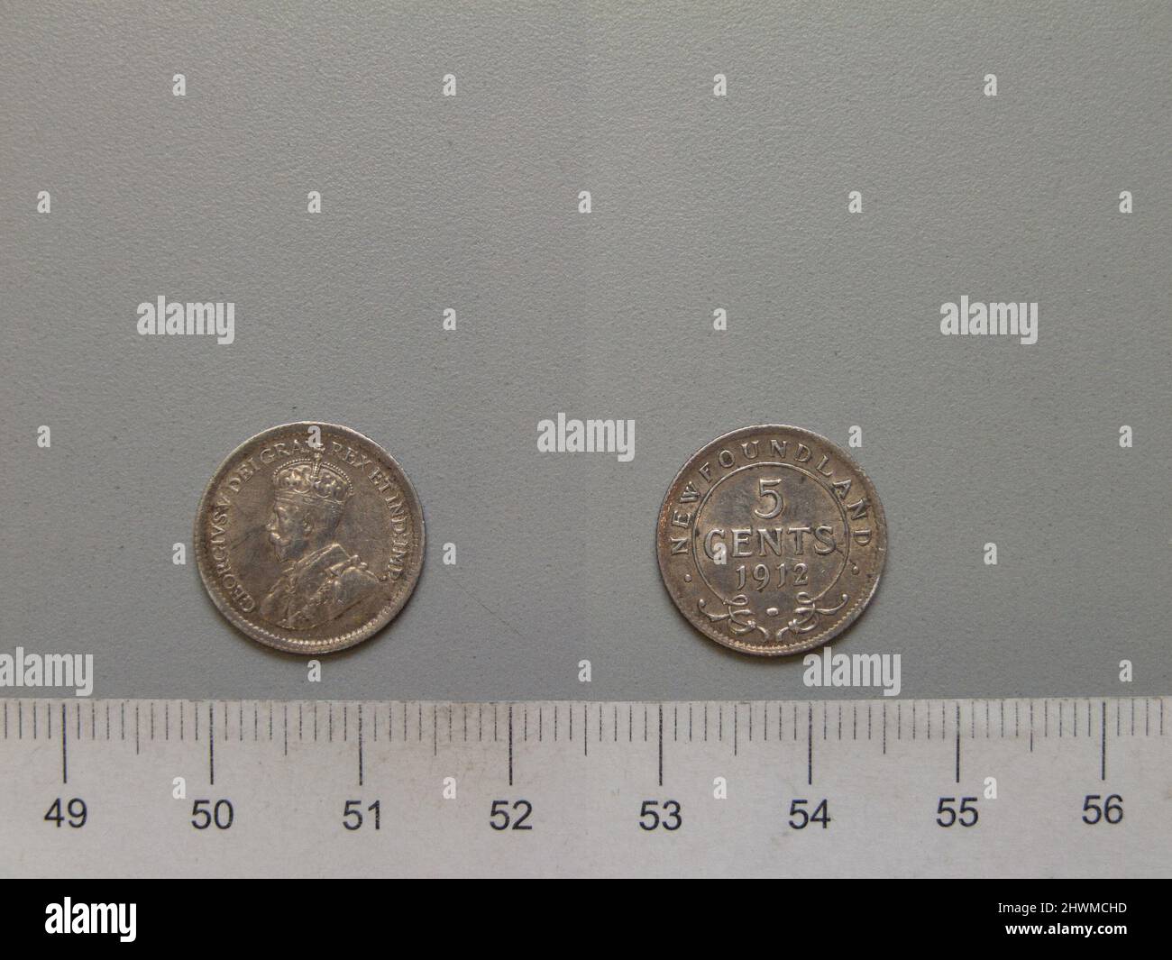 Large Cent Token Depicting King George V from Newfoundland. Subject ...