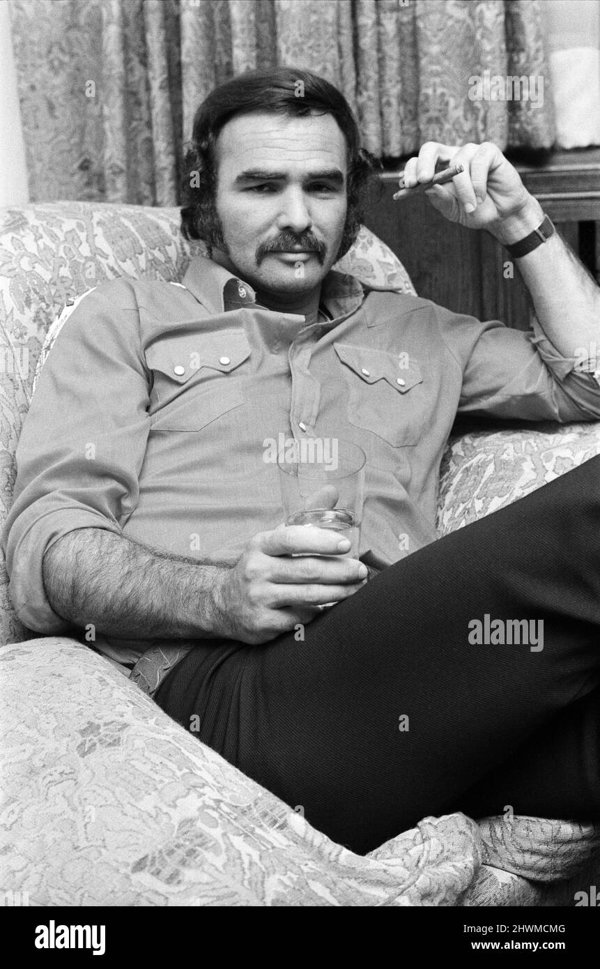 American actor Burt Reynolds at the Dorchester Hotel London. 6th July ...