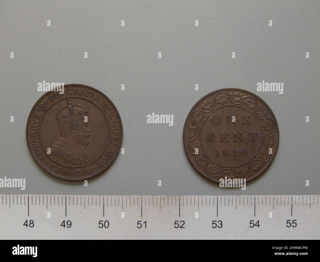 1 Cent of Edward VII, King of Great Britain from Ottawa. Ruler: Edward ...
