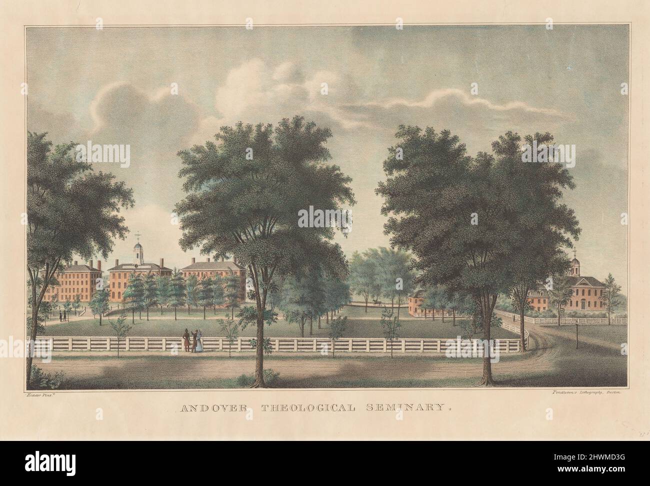 Andover Theological Seminary. Artist: James Kidder, American, 1793–1837 ...
