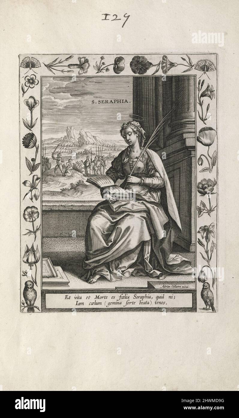 Saint Serapia, 1 of 25 plates from the series Martyrologium Sanctarum ...