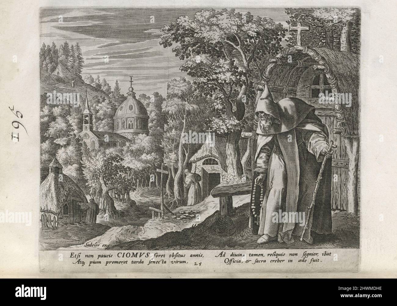 Ciomus, pl. 25 of 29 from the series Solitudo sive vitae patrum ...
