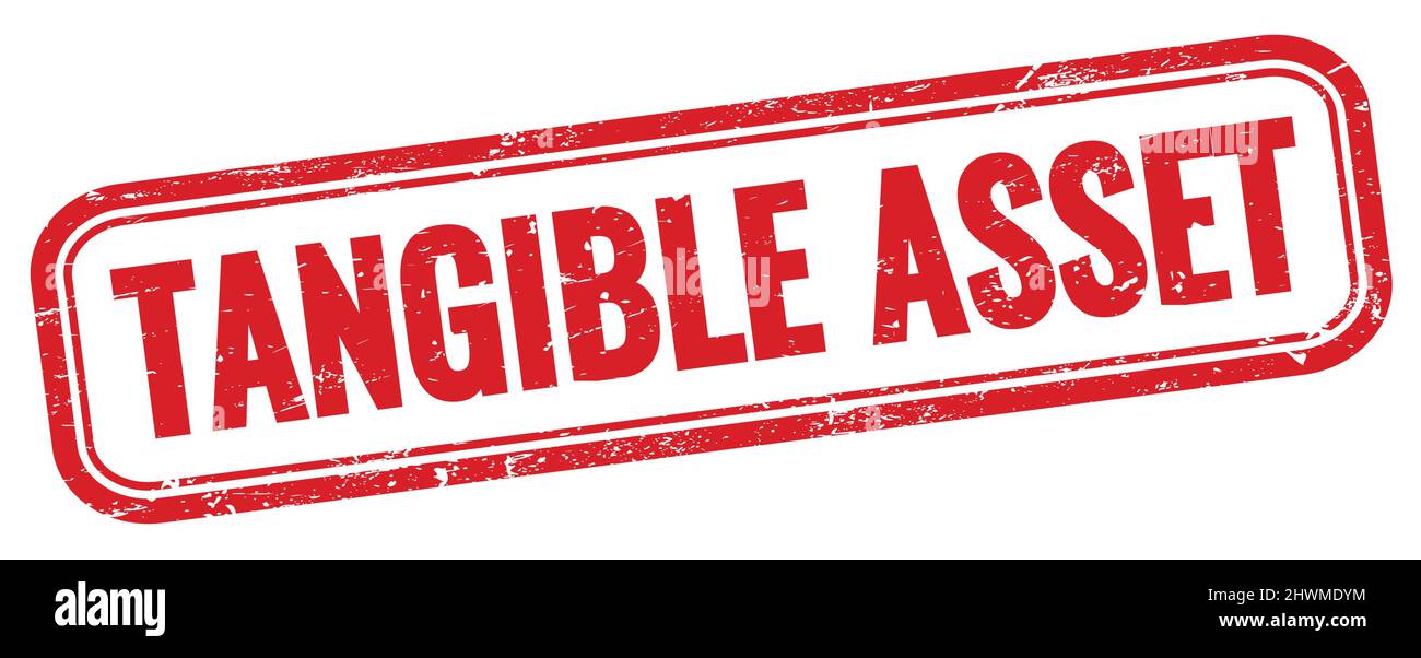 TANGIBLE ASSET text on red grungy vintage rectangle stamp Stock Photo ...