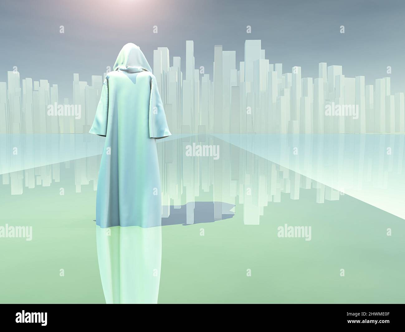 Tall white alien hi-res stock photography and images - Alamy