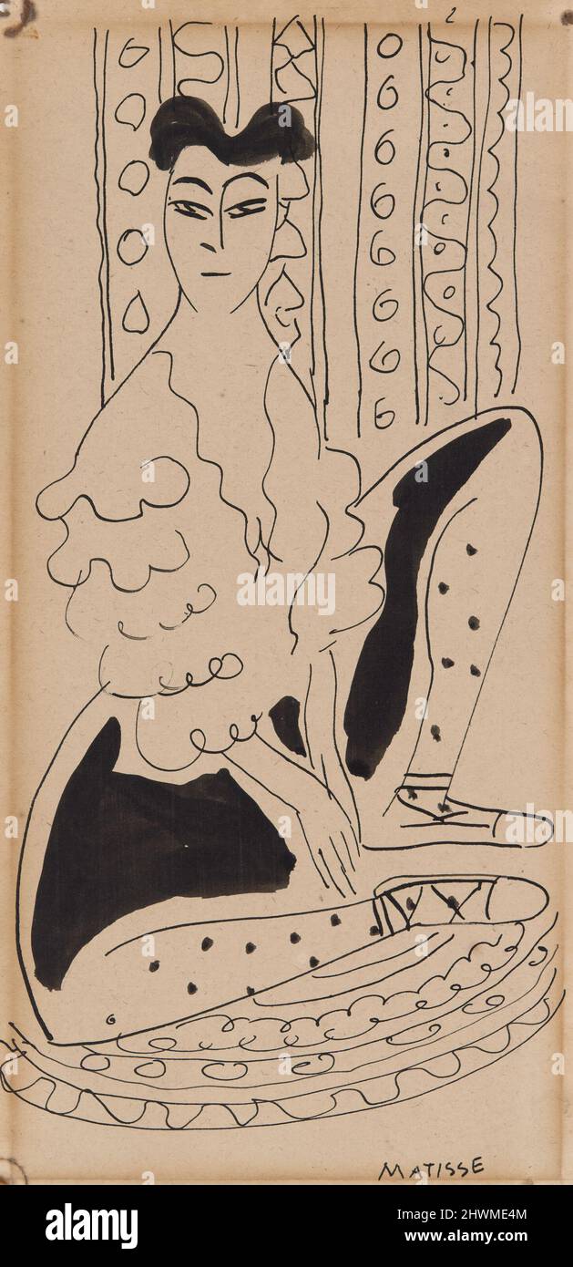 Portrait of Janet Braguin in the style of Henri Matisse. Artist ...