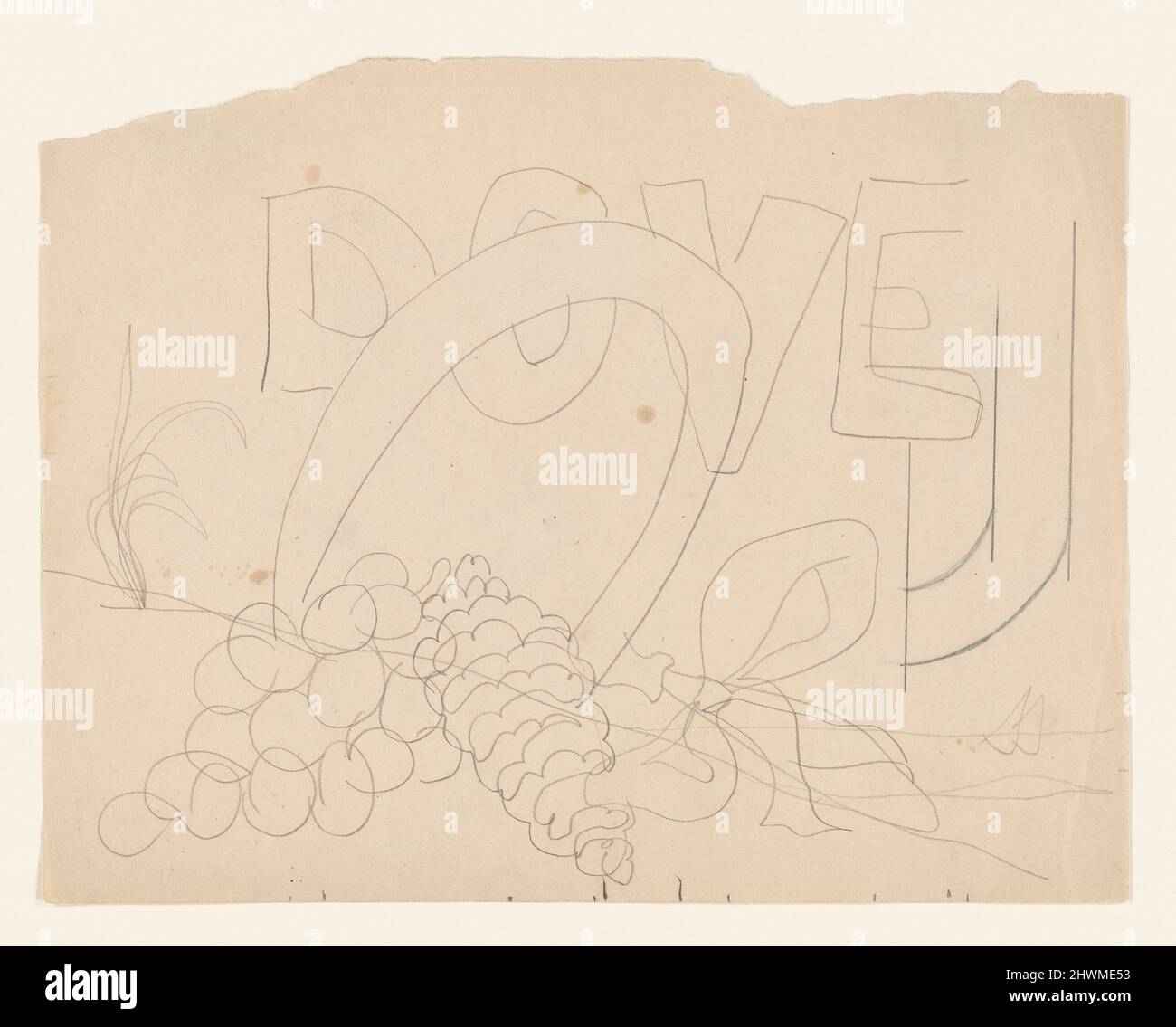 Study for “Poster Portrait: Dove”. Artist: Charles Demuth, American ...