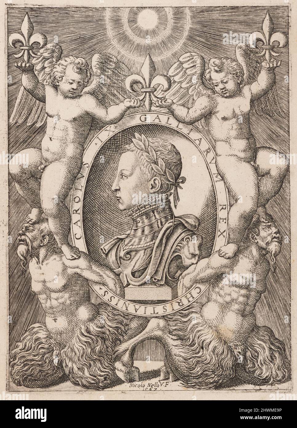 King Charles IX. Artist: Niccolò Nelli, Italian, active 1552–1579 Stock ...