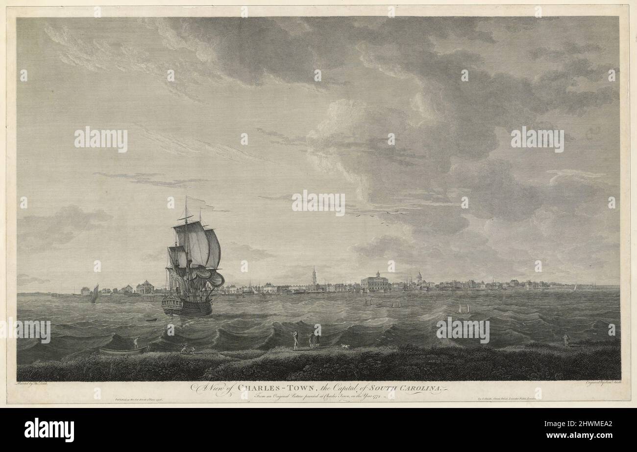 A View of Charles-town, the Capital of South Carolina. Artist: Samuel ...