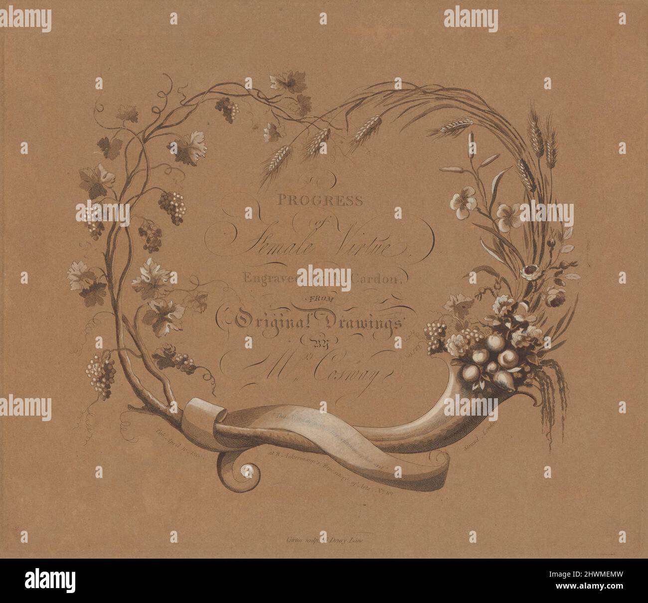 Progress of Female Virtue, after Maria Cosway (1759-1838). Artist ...