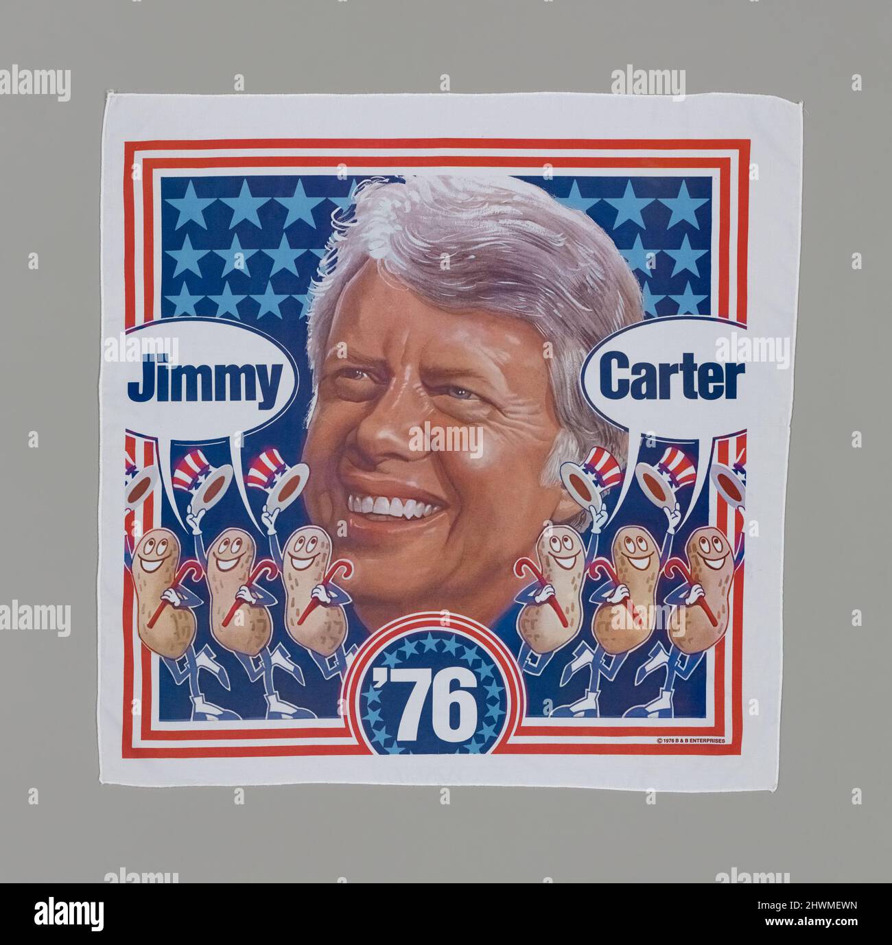 Jimmy Carter Scarf. Subject: Jimmy Carter, American, born 1924 Stock ...