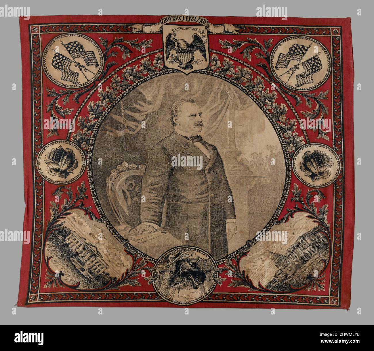 Grover Cleveland Presidential Campaign Bandanna. Subject: Grover ...