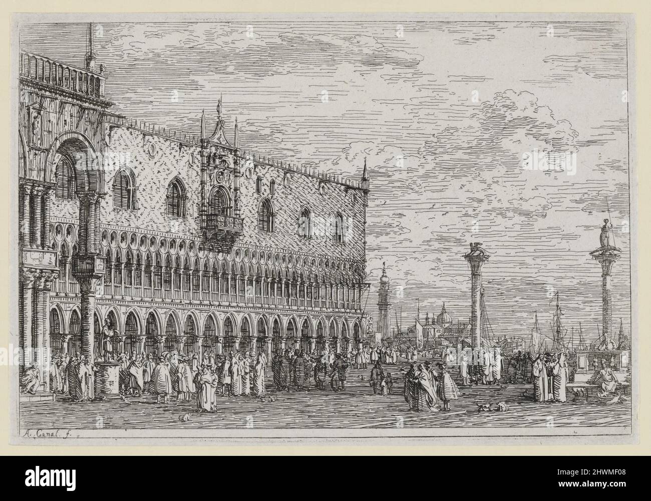 La Piera del Bando, V., from the series Vedute (Views). Artist ...