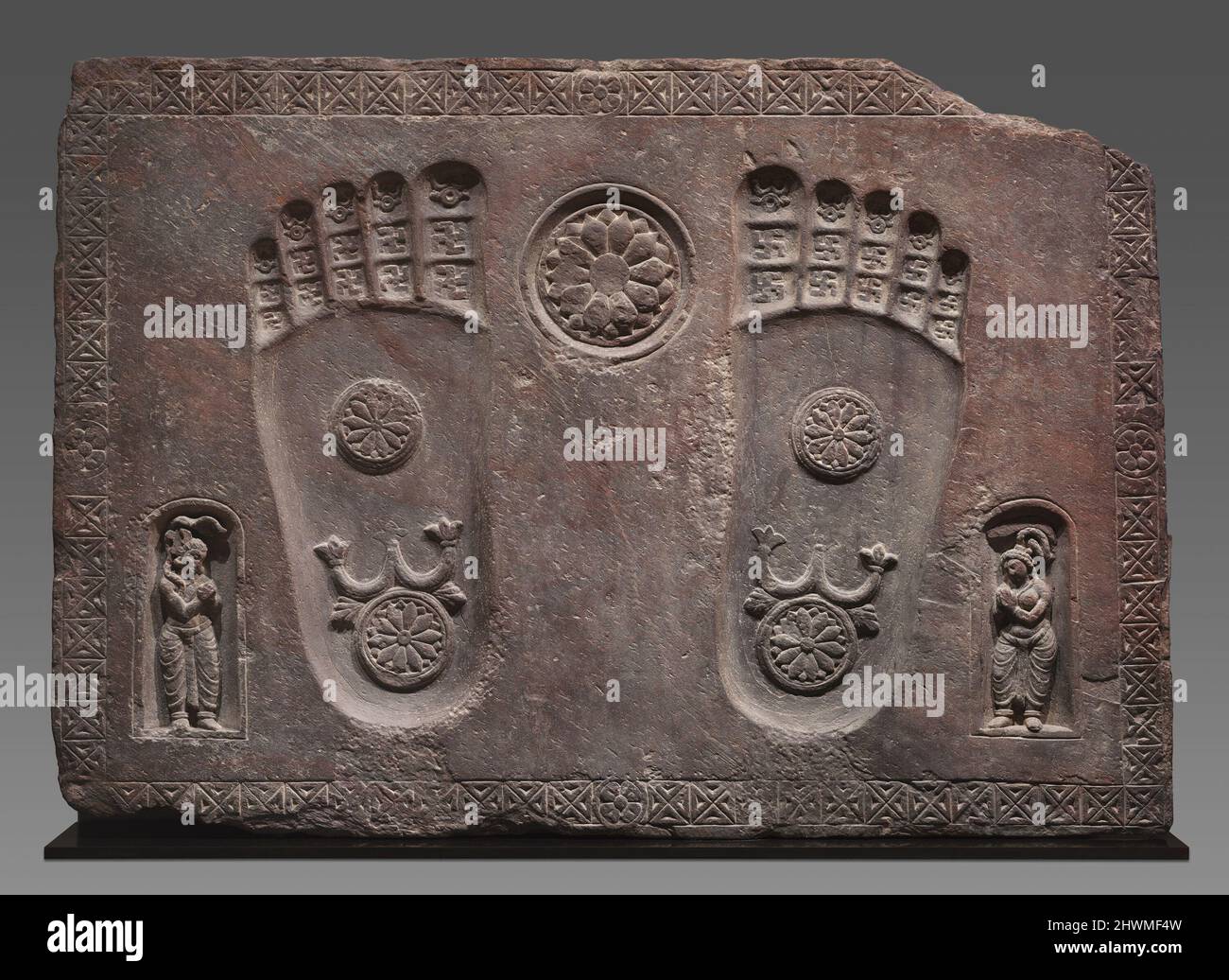 Footprints of the Buddha (Buddhapada Stock Photo - Alamy