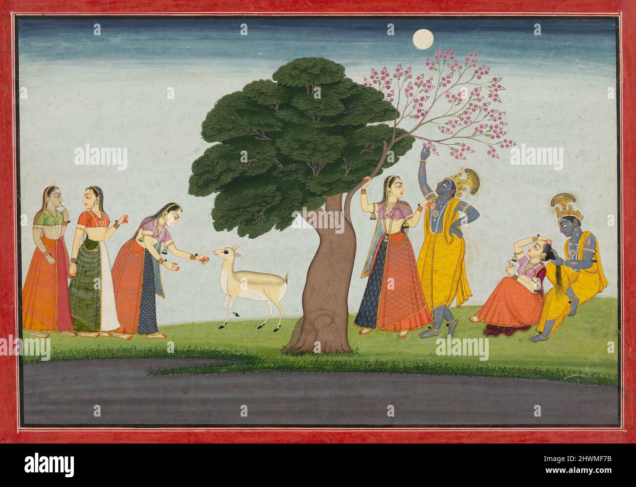 Radha krishna illustration hi-res stock photography and images - Alamy