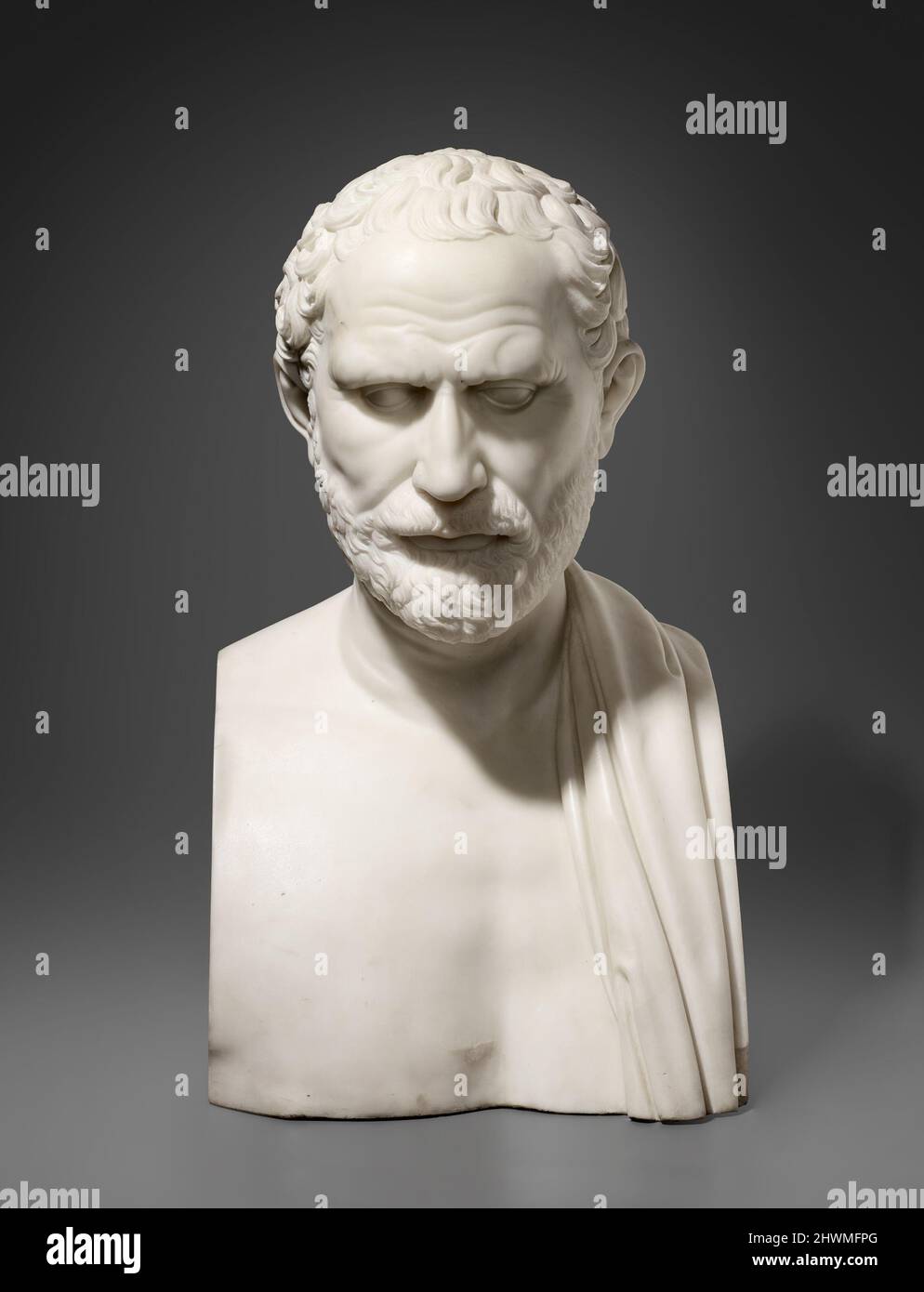 Demosthenes. Artist: Thomas Crawford, American, 1814–1857 Stock Photo ...