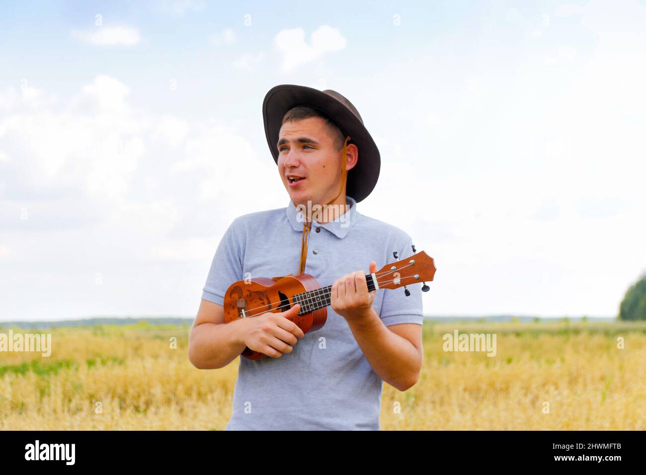 Funny guitar player in hi-res stock photography and images - Alamy