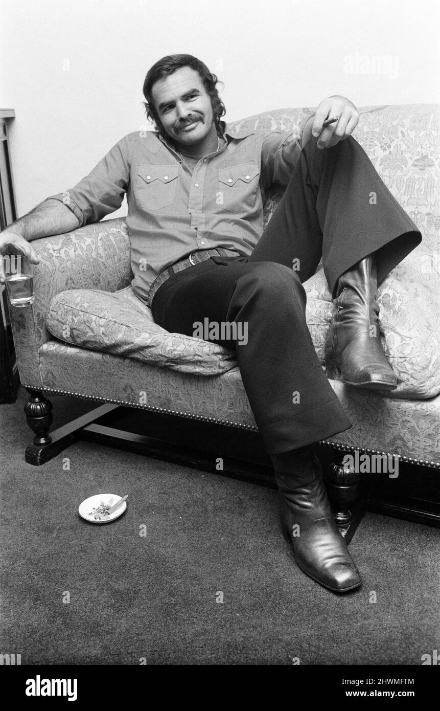 American actor Burt Reynolds at the Dorchester Hotel London. 6th July ...