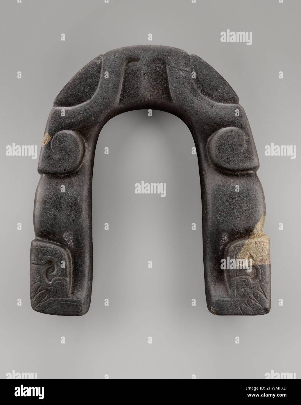 Toad-Shaped Yoke with Human Heads. Artist: Unknown Stock Photo - Alamy