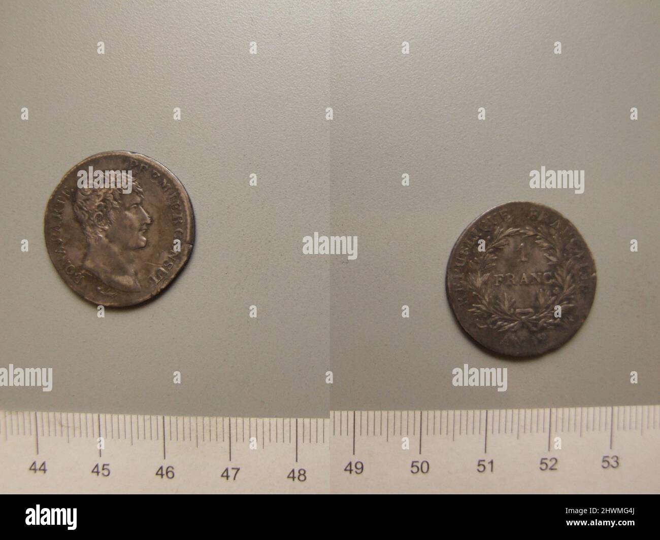 1 Franc of Napoleon Bonaparte from Bordeaux. Ruler: Napoleon Bonaparte ...