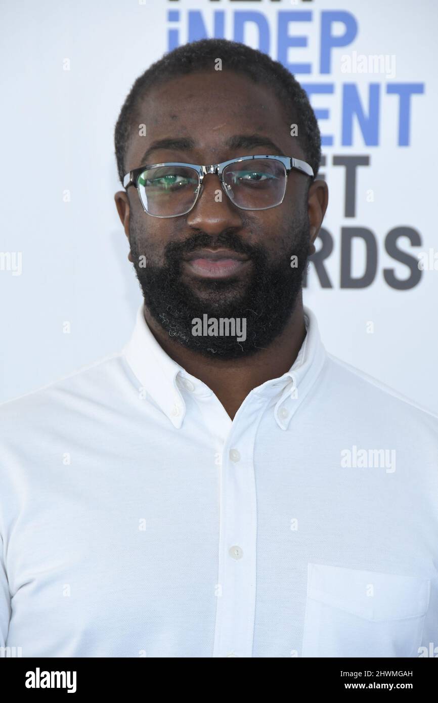 Baff Akoto arrives at the 2022 Film Independent Spirit Awards held at ...