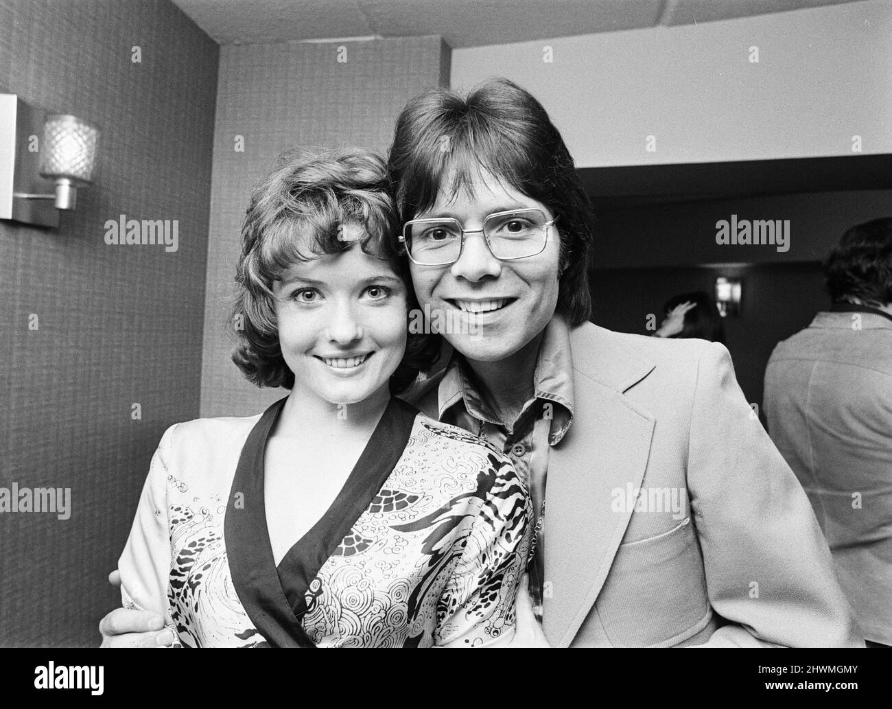 Cliff Richard and Deborah Watling, actors starring in Take Me High, a ...