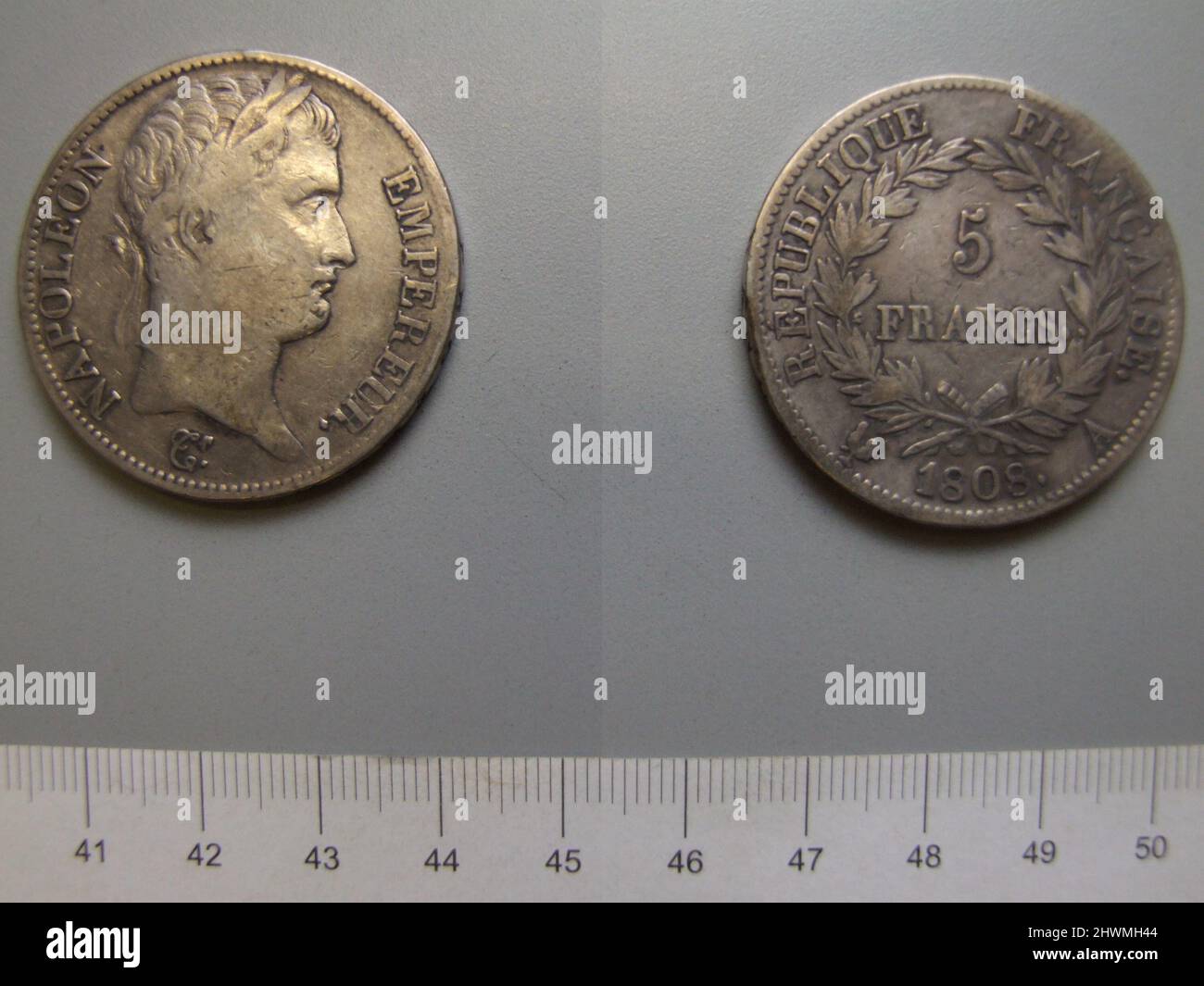 1 Franc of Napoleon Bonaparte from Paris. Ruler: Napoleon Bonaparte ...
