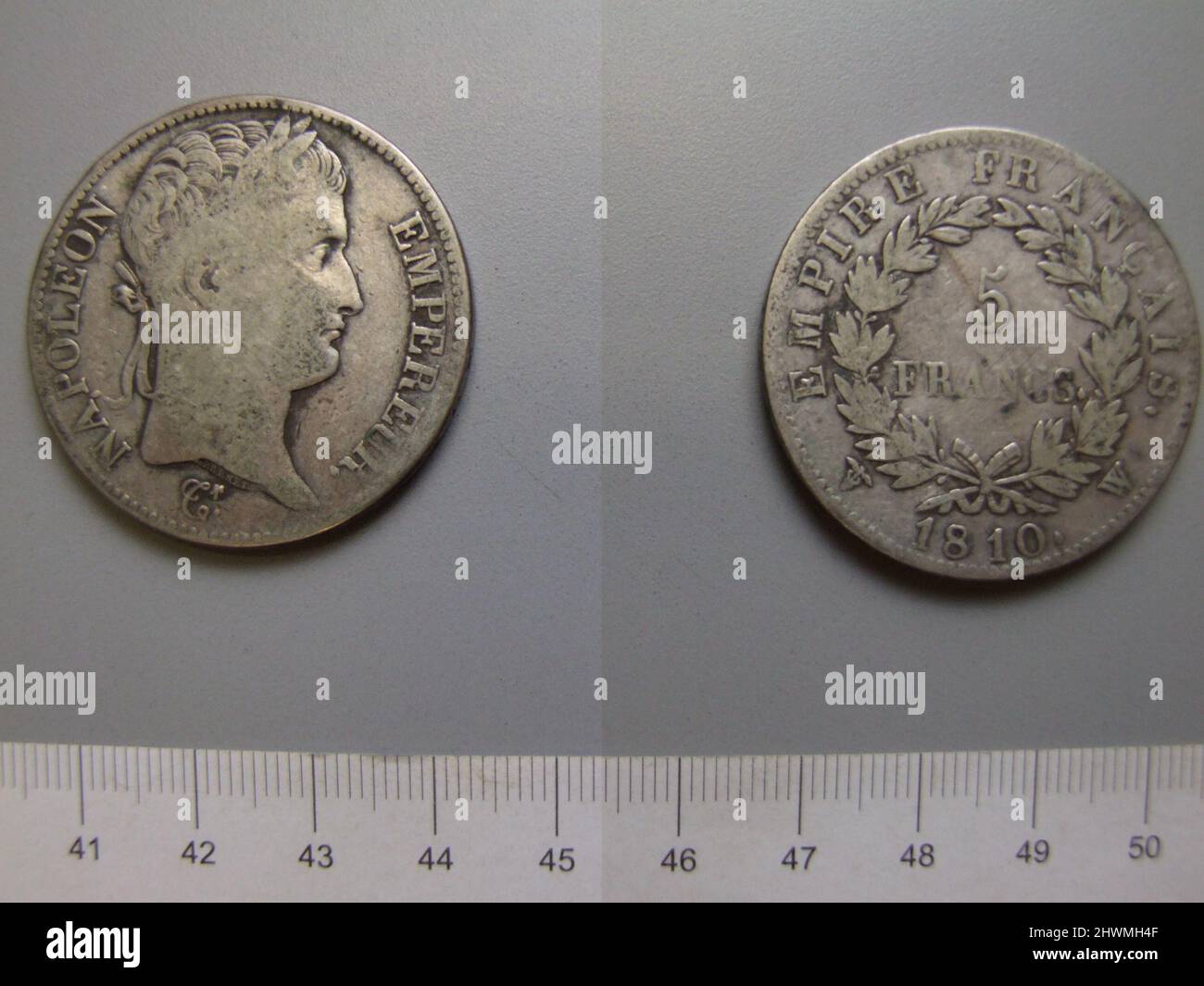 1 Franc of Napoleon Bonaparte from Board of Revenue. Ruler: Napoleon ...