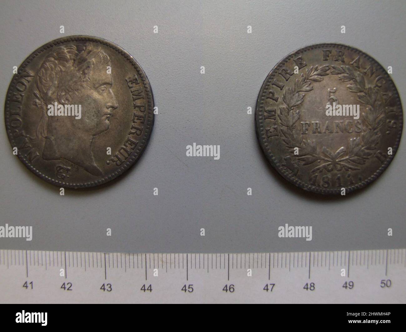 1 Franc of Napoleon Bonaparte from Board of Revenue. Ruler: Napoleon ...