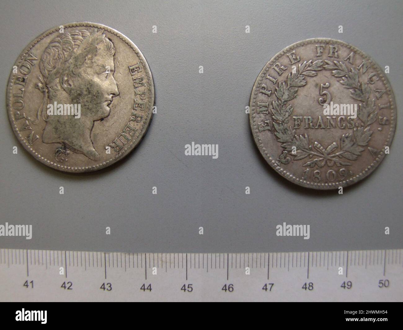 1 Franc of Napoleon Bonaparte from Board of Revenue. Ruler: Napoleon ...