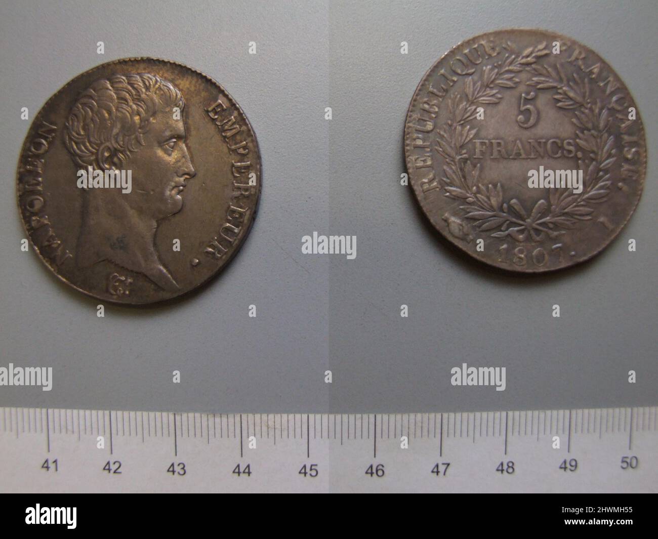 1 Franc of Napoleon Bonaparte from Rouen. Ruler: Napoleon Bonaparte ...