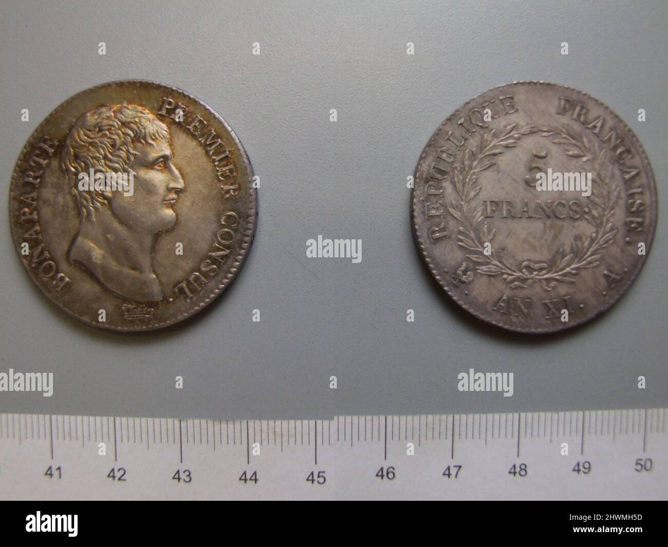 1 Franc of Napoleon Bonaparte from Bayonne. Ruler: Napoleon Bonaparte ...