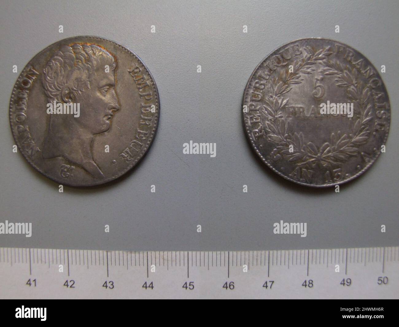 1 Franc of Napoleon Bonaparte from Paris. Ruler: Napoleon Bonaparte ...