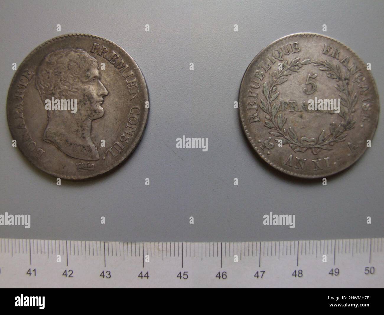 1 Franc of Napoleon Bonaparte from Rouen. Ruler: Napoleon Bonaparte ...