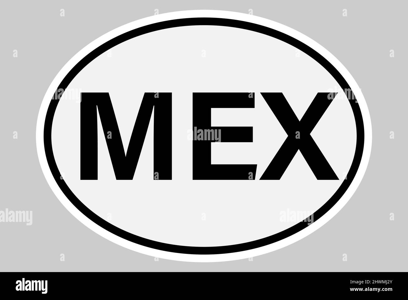 Mexico international vehicle registration code Stock Vector Image & Art ...