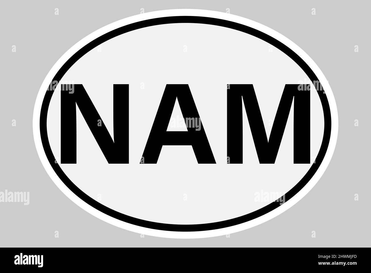 Namibia international vehicle registration code Stock Vector Image ...