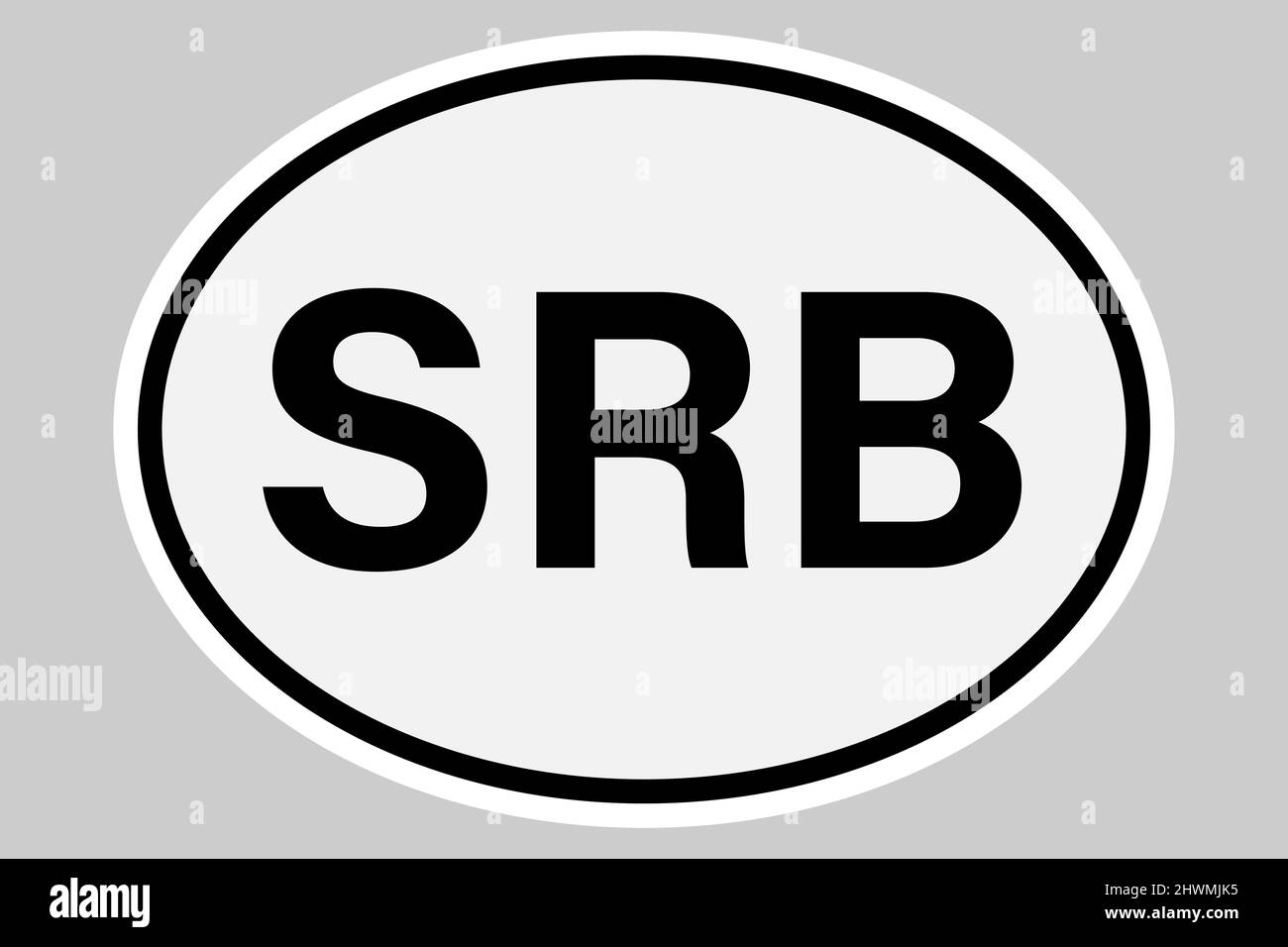 Serbia international vehicle registration code Stock Vector Image & Art ...