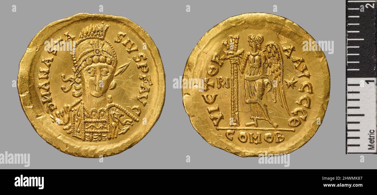 Solidus of Theodoric from Rome. Ruler: Theodoric, 493 - 526 Mint ...