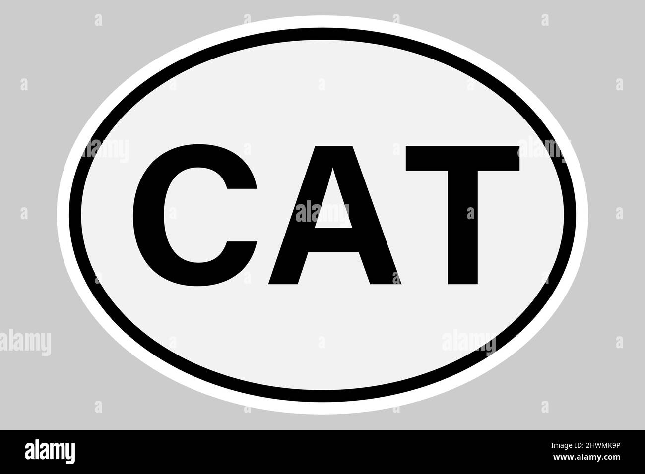 Catalonia international vehicle registration code Stock Vector Image ...