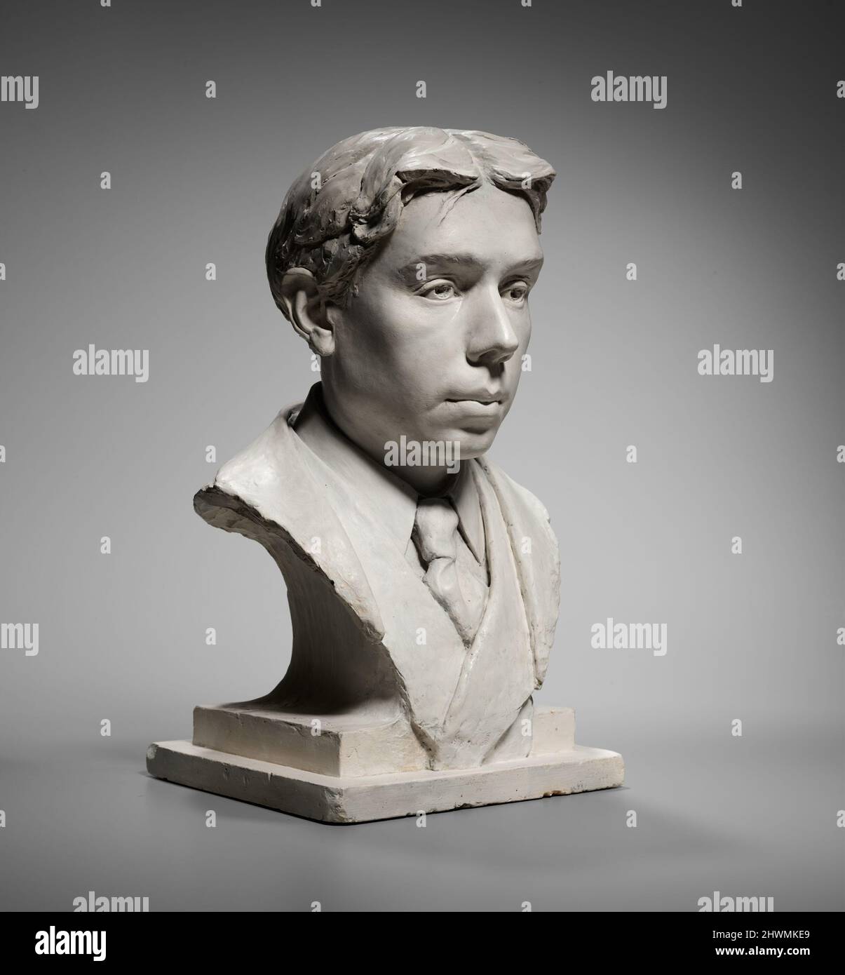 Plaster bust of Bela Lyon Pratt. Artist: Helen Lugarda Pratt, American ...