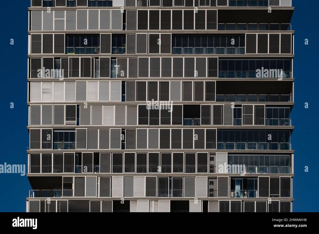 Facade of a modern building glass windows skyscrapers high-rise ...