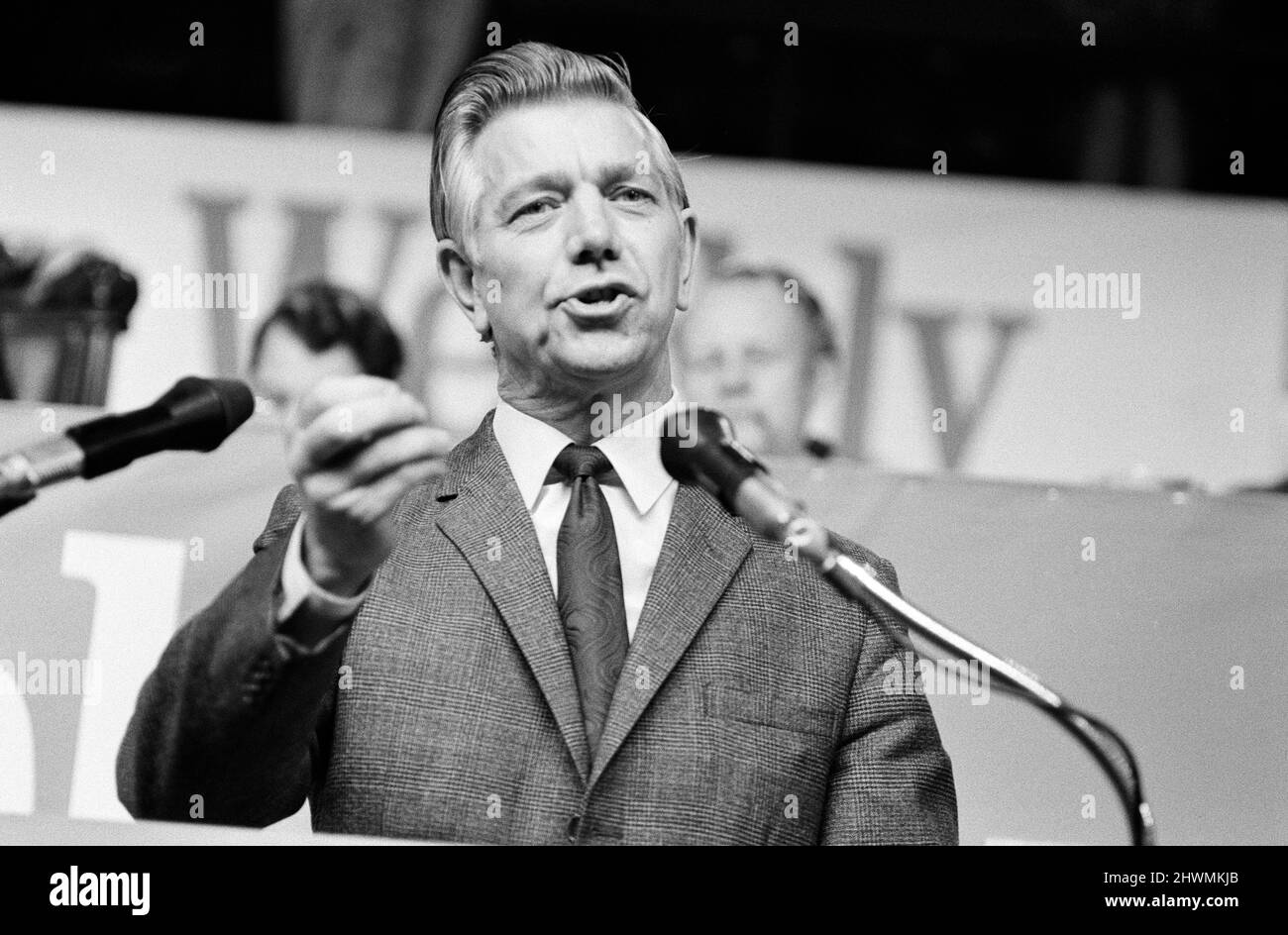 Jack Ashley speaking at the Labour Party Conference. 8th October 1971 ...