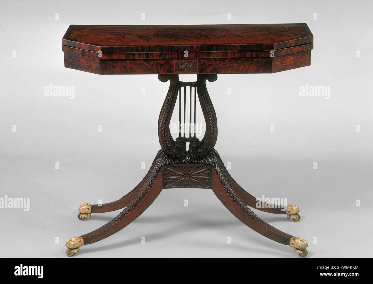Card table. Maker, attributed to: Duncan Phyfe, American, 1768–1854 ...